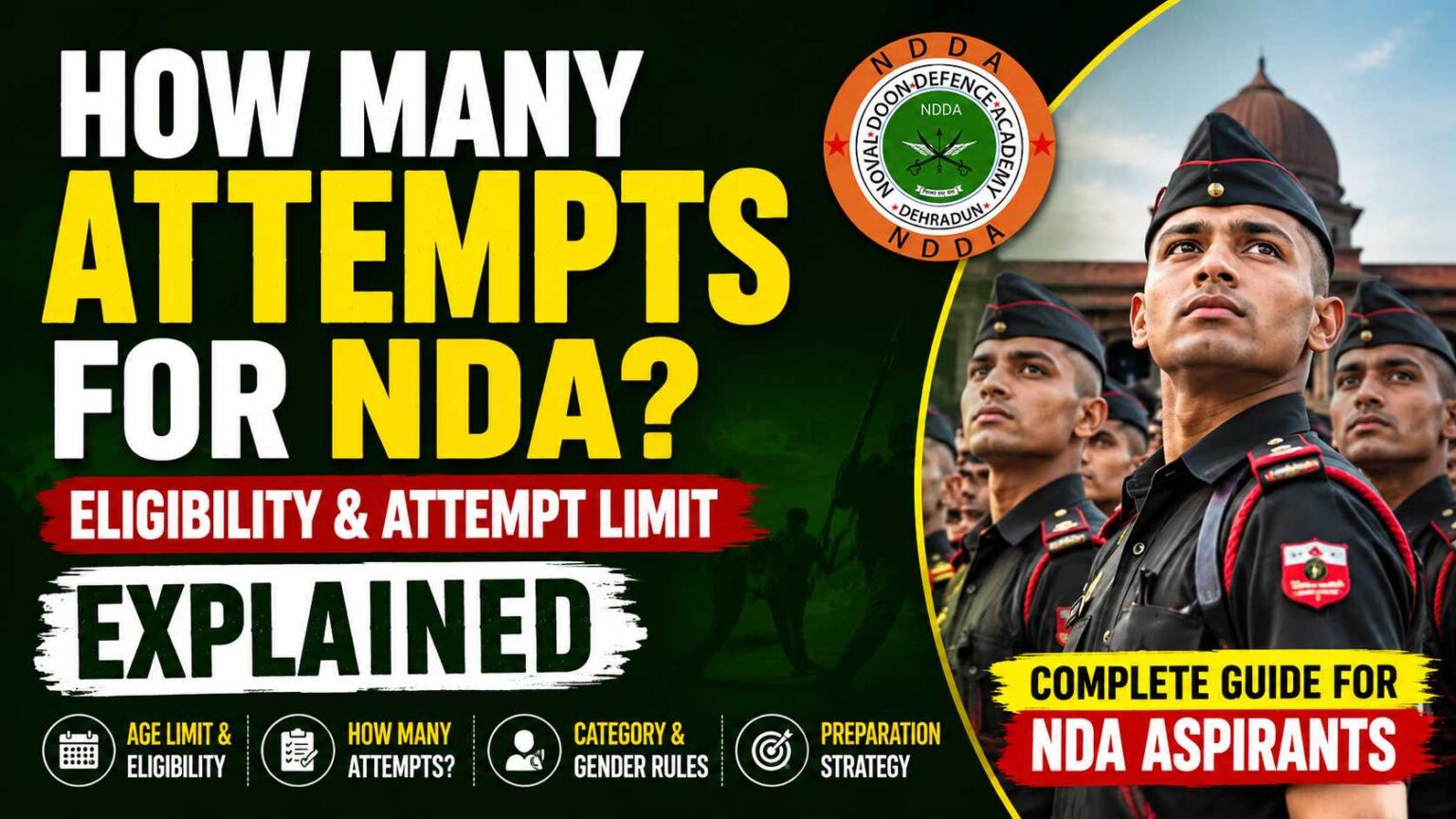 How Many Attempts for NDA? NDA Attempt Limit & Eligibility